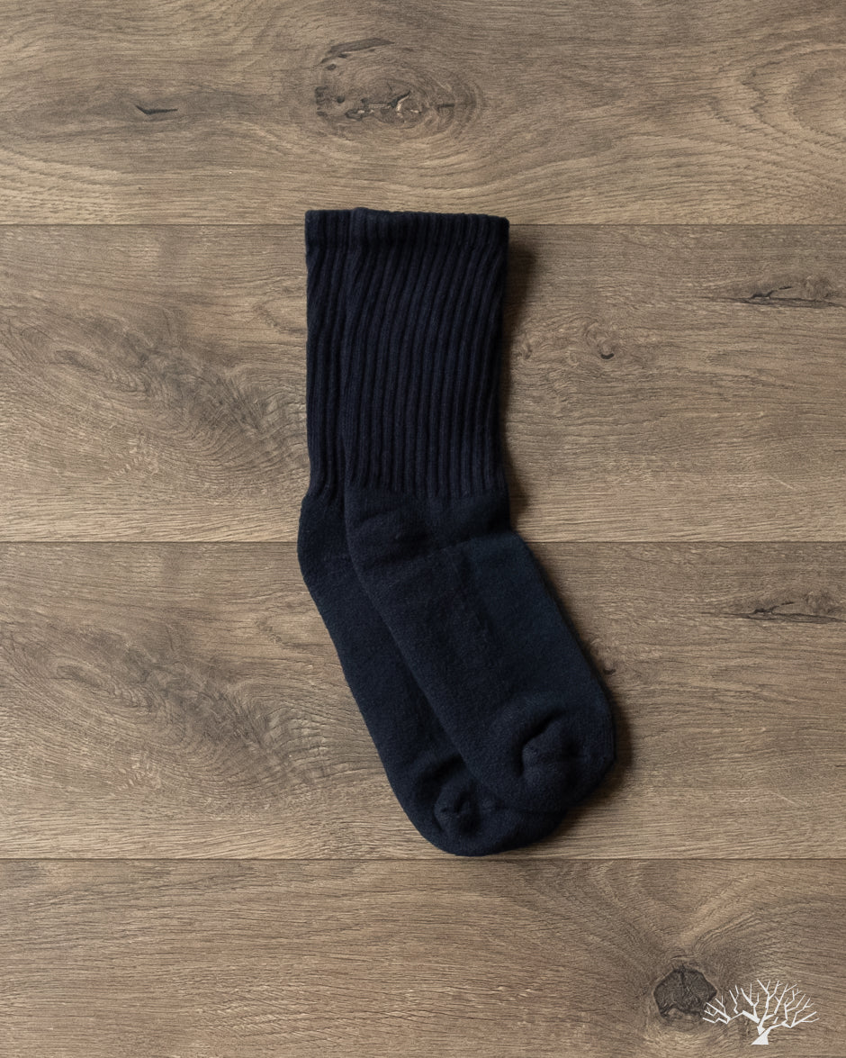 American Trench - The Solids Crew Sock - Vintage Navy – Withered Fig