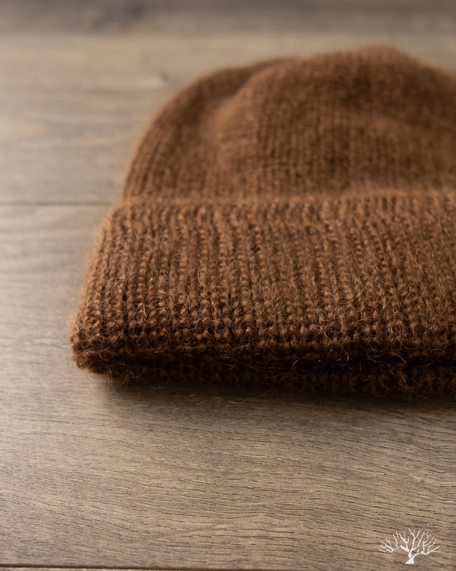 Câbleami - Mohair Watch Cap - Brown – Withered Fig