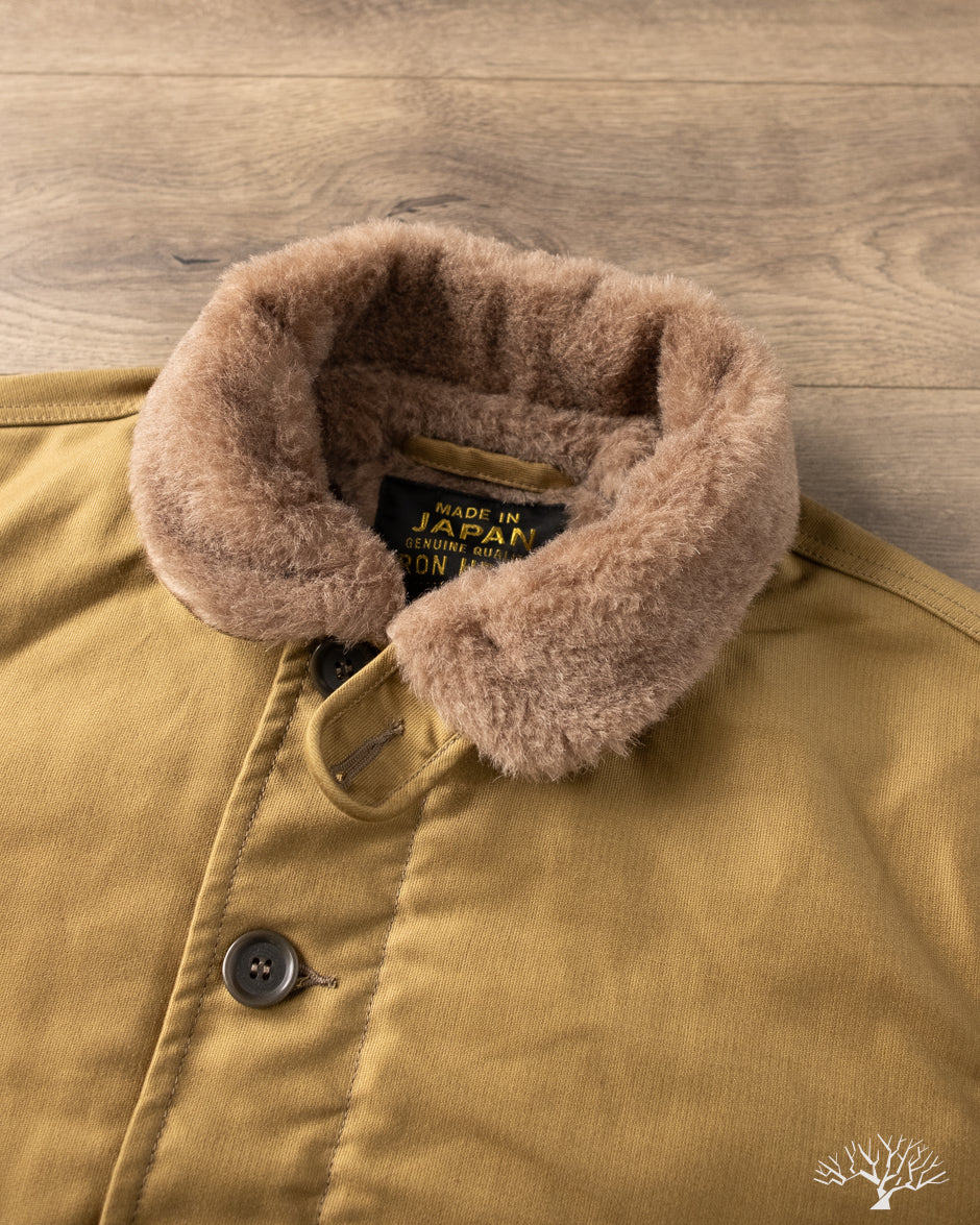 Iron Heart - IHM-35-KHA - Whipcord N1 Deck Jacket - Khaki – Withered Fig