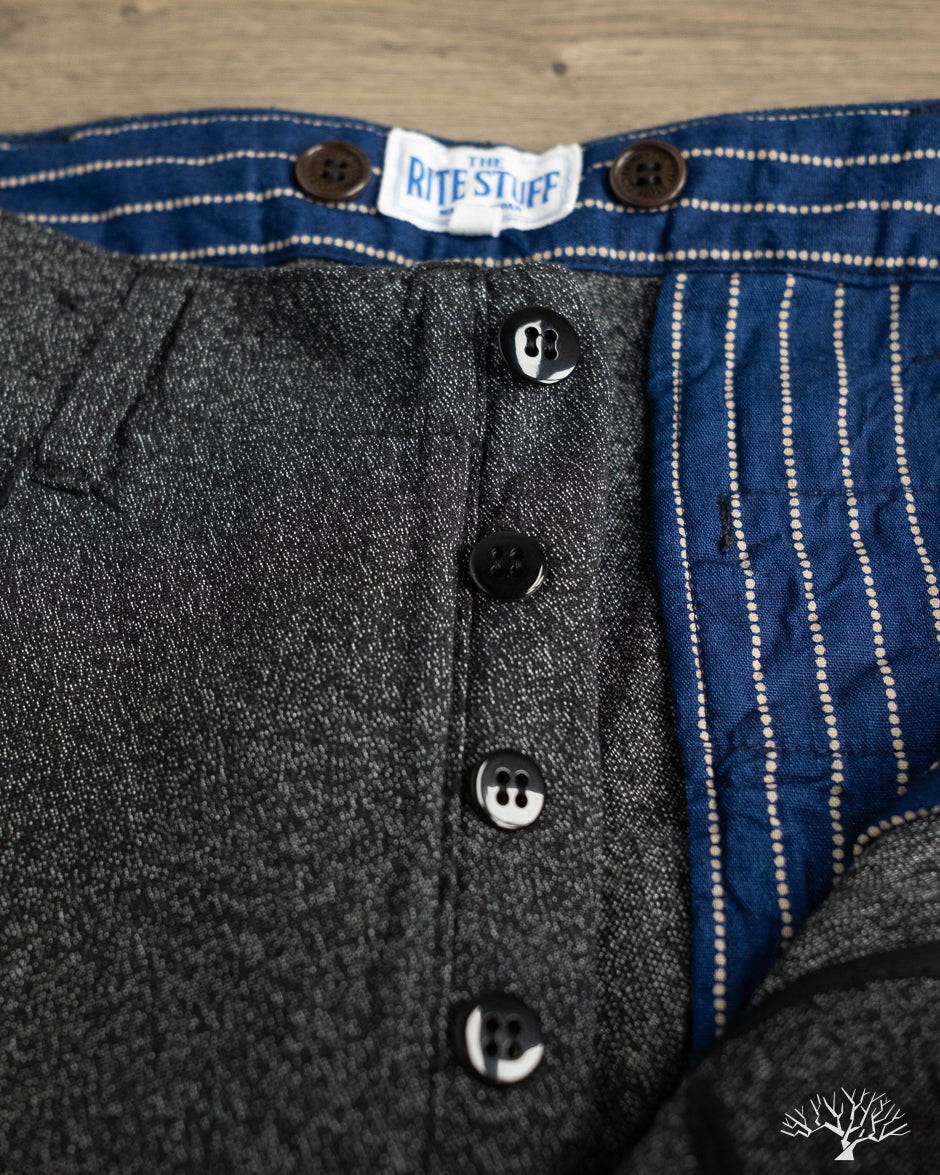 The Rite Stuff - Daybreak Selvedge Work Pants - Salt & Pepper (Charcoal) – Withered Fig