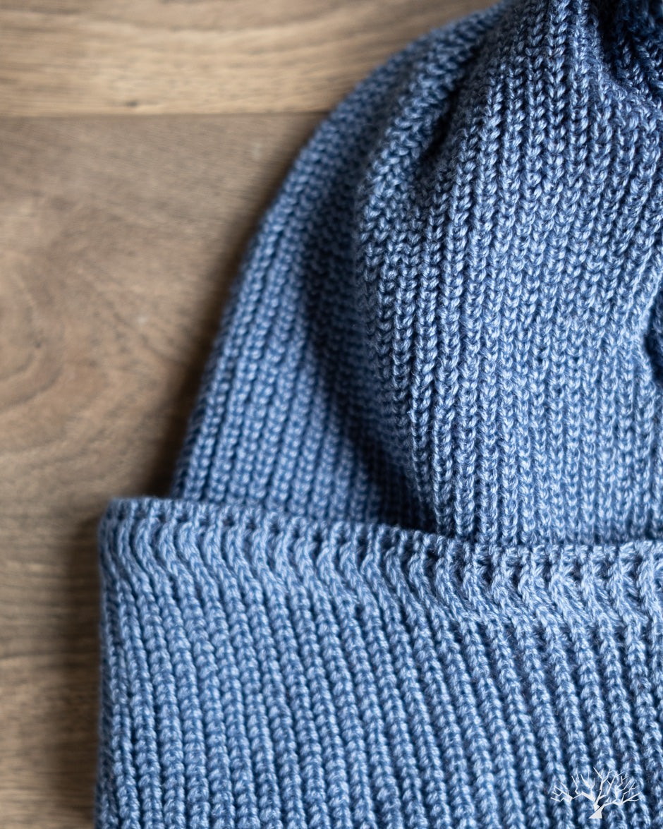 Câbleami - Linen Waffle Watch Cap - Lt. Blue – Withered Fig
