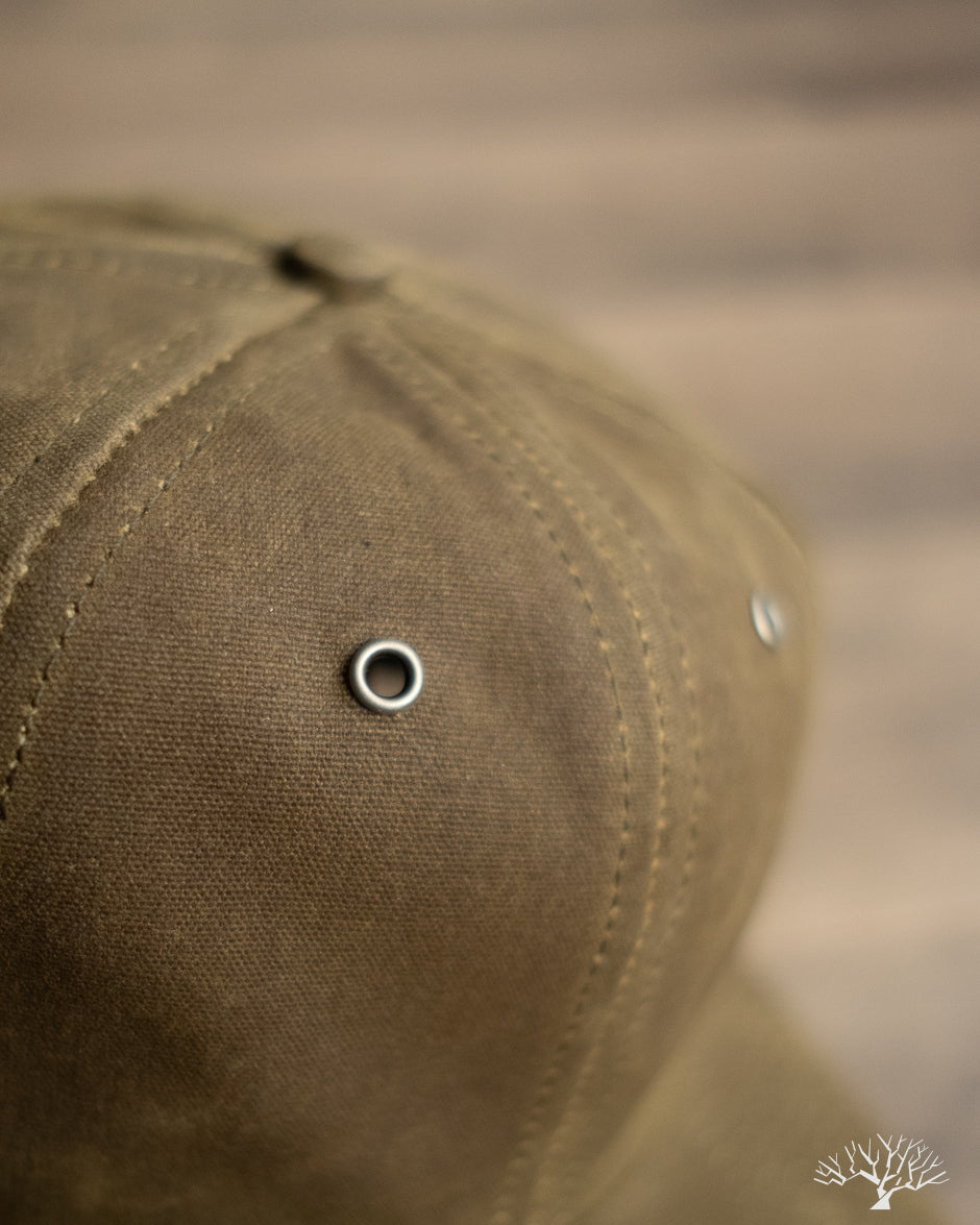 Dehen 1920 - Waxed Canvas Baseball Cap - Olive – Withered Fig