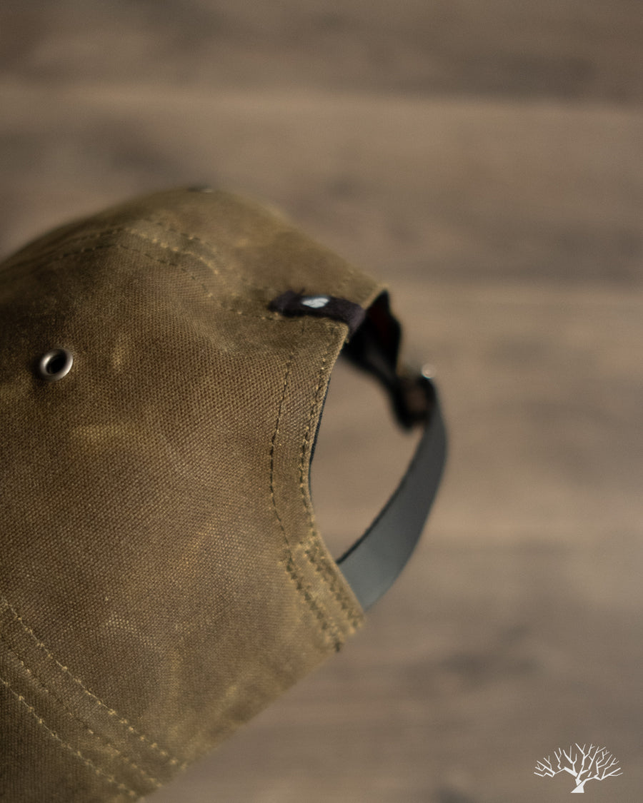 Dehen 1920 - Waxed Canvas Baseball Cap - Olive – Withered Fig