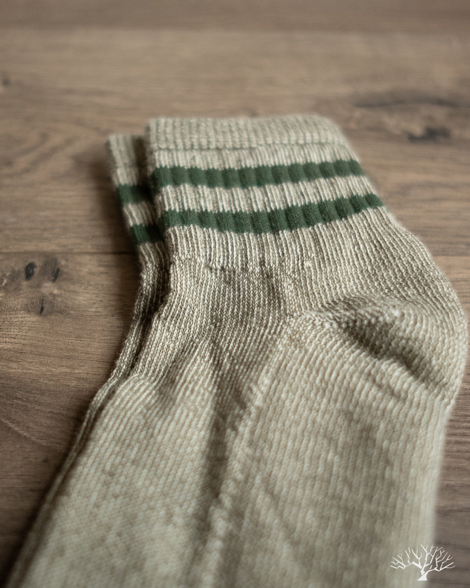 American Trench - Merino Activity Quarter Crew Sock - Moss – Withered Fig