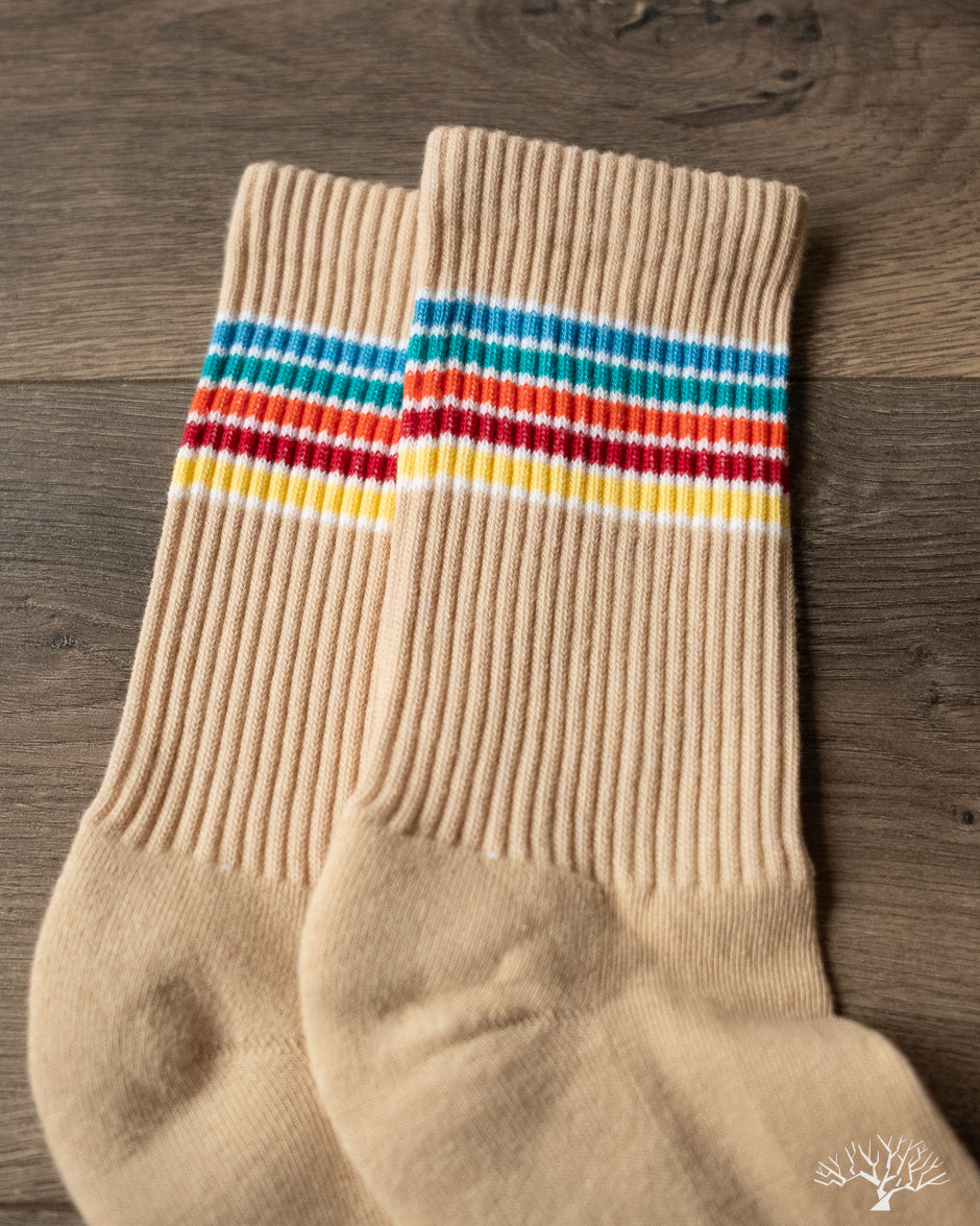 American Trench - Sam Crew Sock - Khaki – Withered Fig