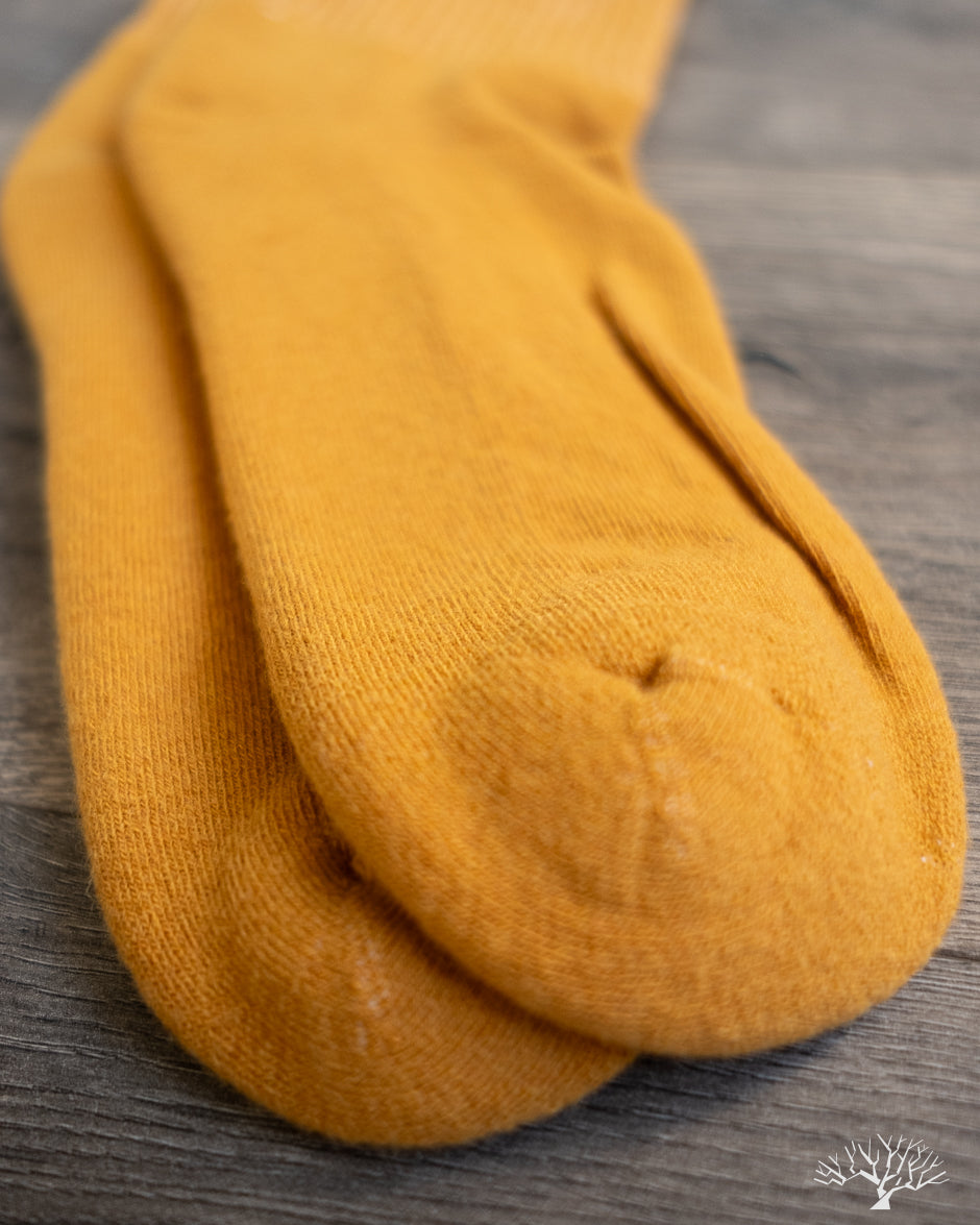 American Trench - Supermerino Crew Sock - Mustard – Withered Fig
