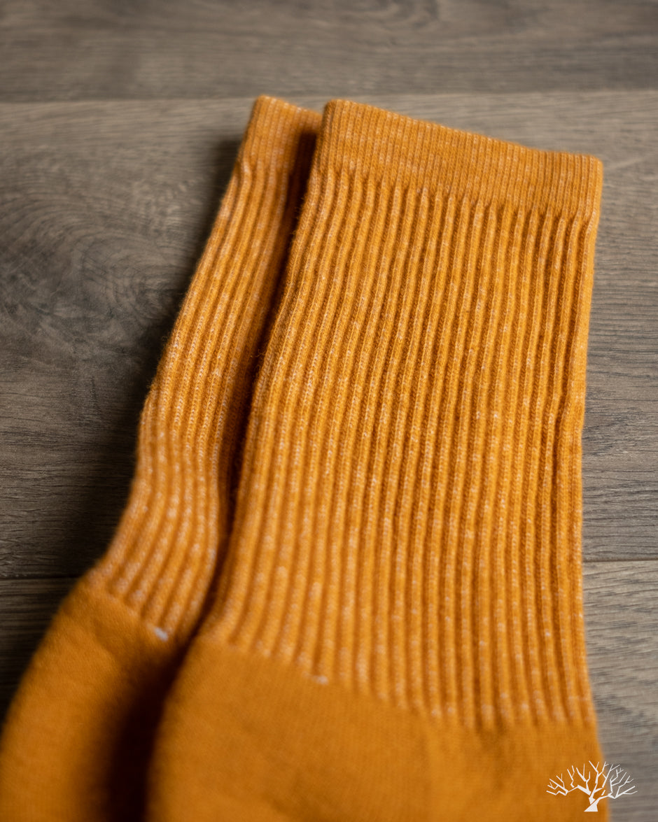 American Trench - Supermerino Crew Sock - Mustard – Withered Fig