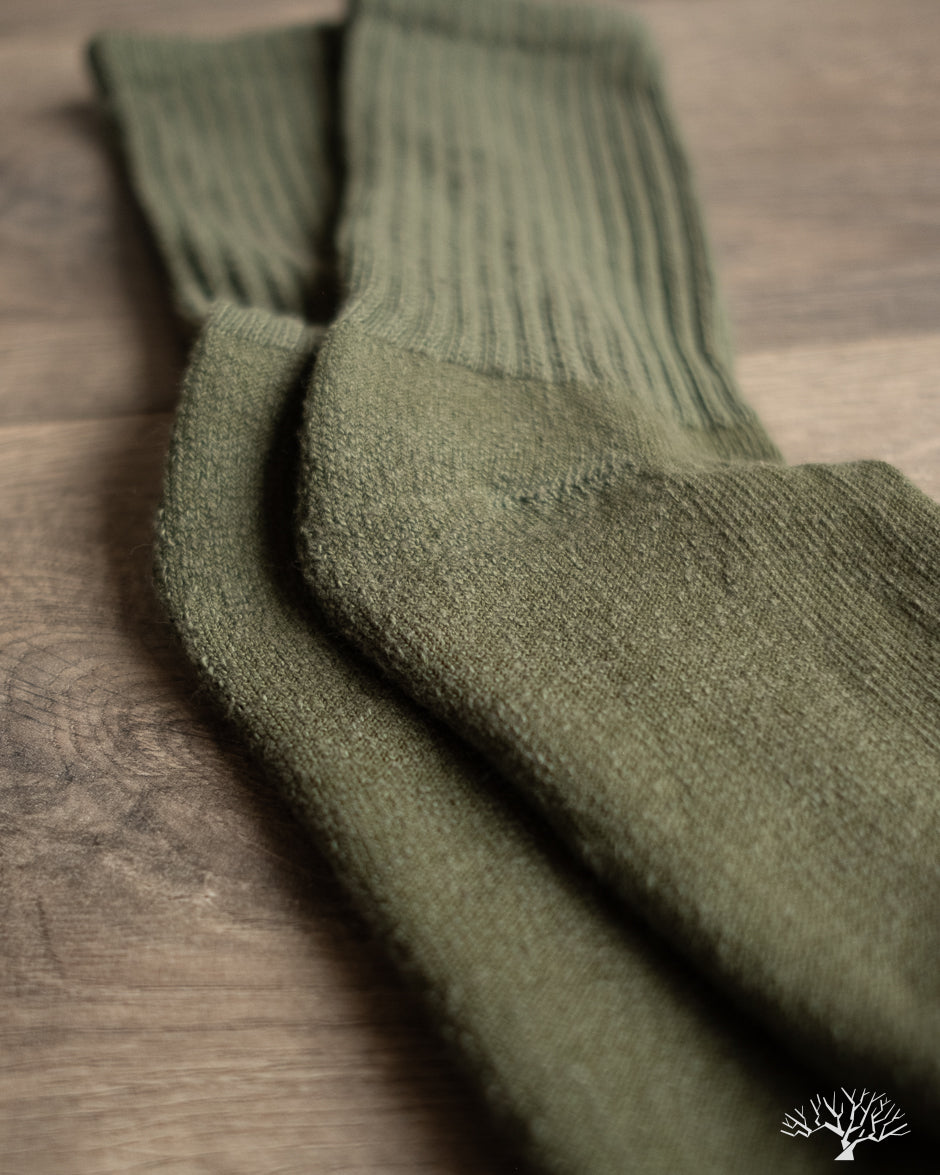 American Trench - The Solids Crew Sock - Olive – Withered Fig