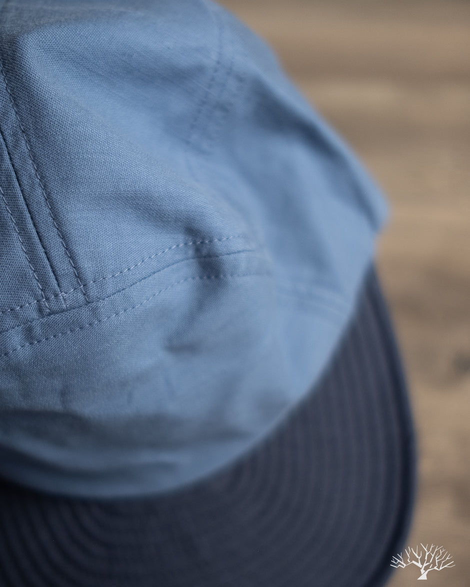 Câbleami - Light Back Satin Soft Bill Cap - Blue x Navy – Withered Fig