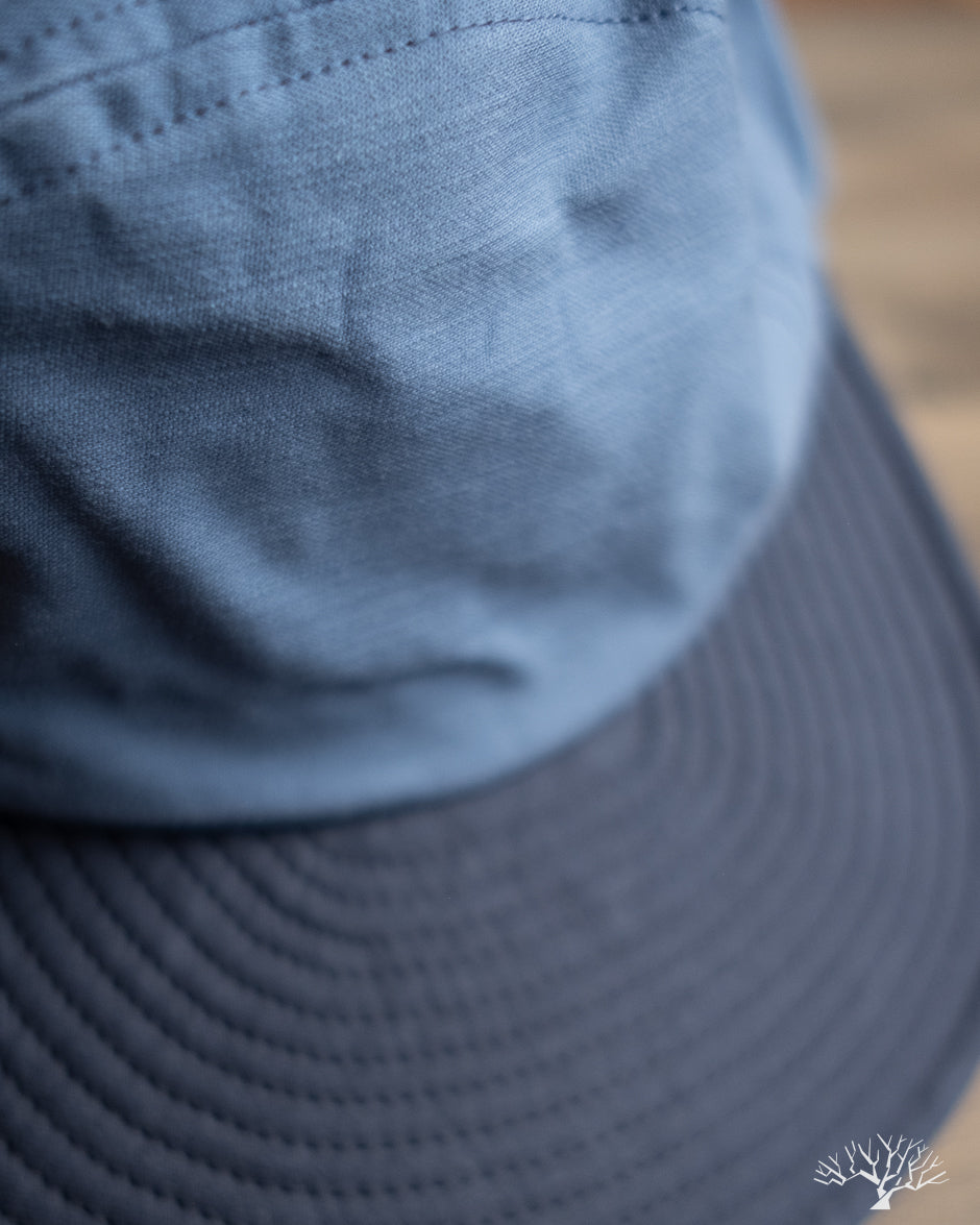 Câbleami - Light Back Satin Soft Bill Cap - Blue x Navy – Withered Fig