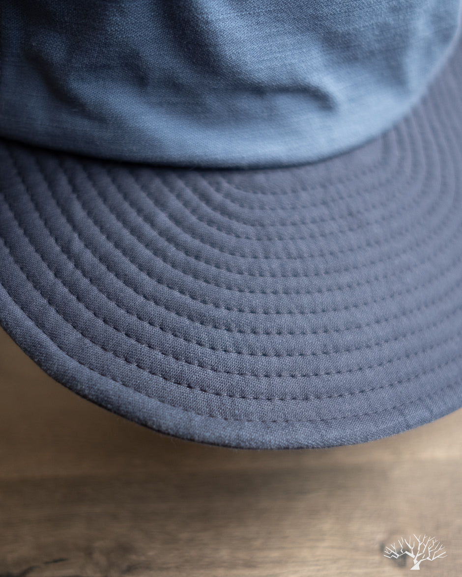 Câbleami - Light Back Satin Soft Bill Cap - Blue x Navy – Withered Fig