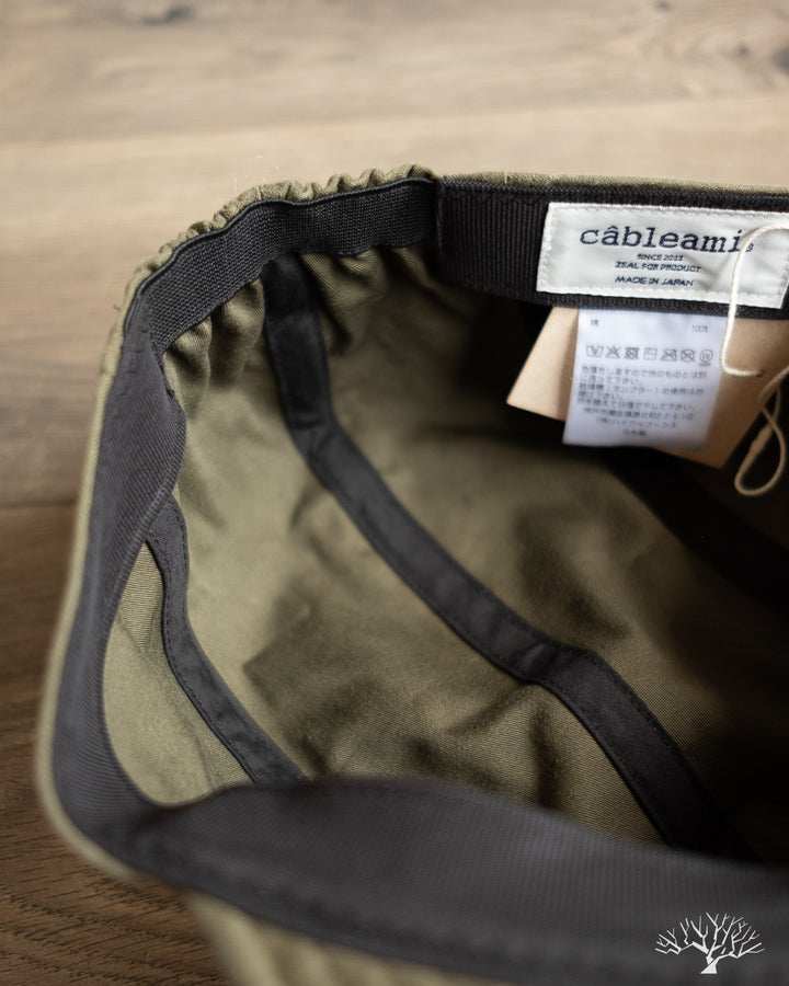 Câbleami - Light Back Satin Soft Bill Cap - Dark Olive – Withered Fig