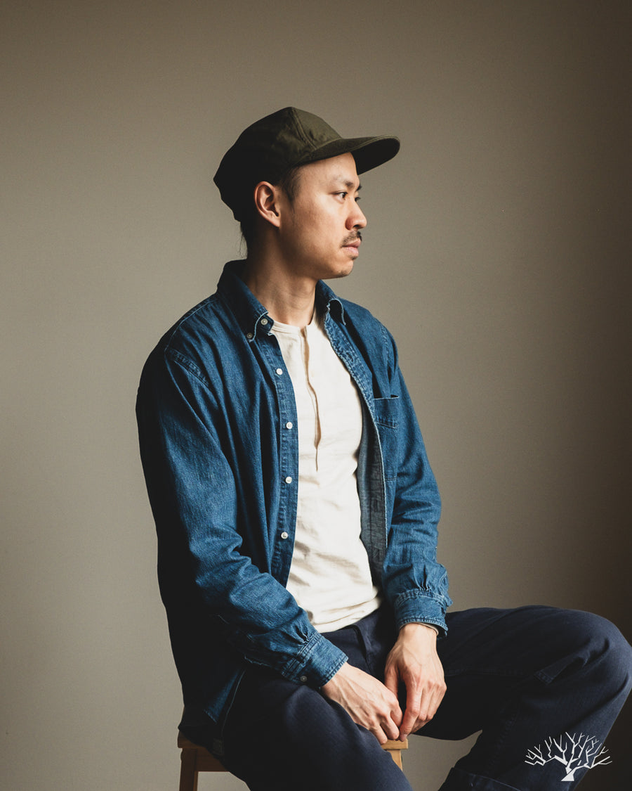 Câbleami - Light Back Satin Soft Bill Cap - Dark Olive – Withered Fig