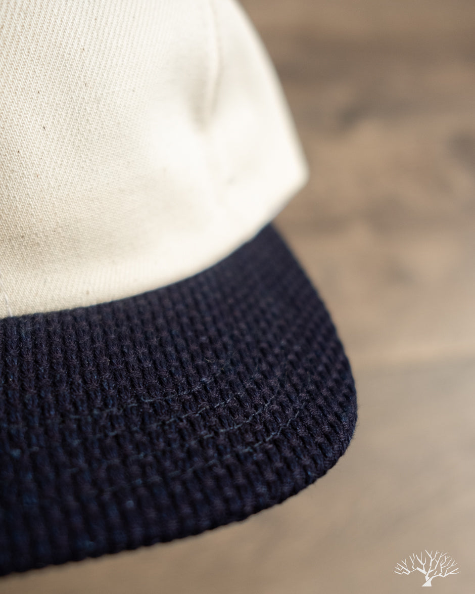 Dehen 1920 - Baseball Hat - Natural Denim / Indigo Sashiko – Withered Fig