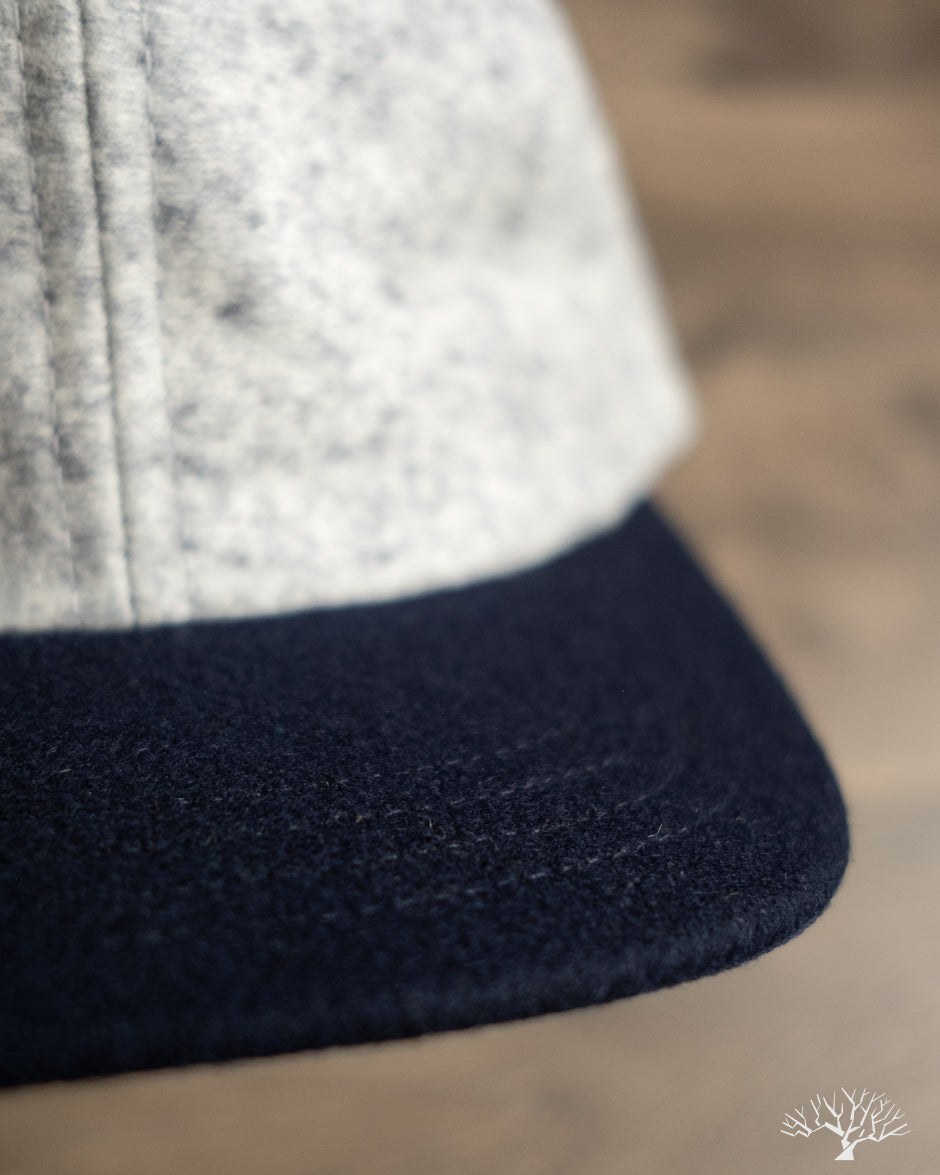 Dehen 1920 - Baseball Hat - Natural/Navy Heather Wool / Dark Navy ...