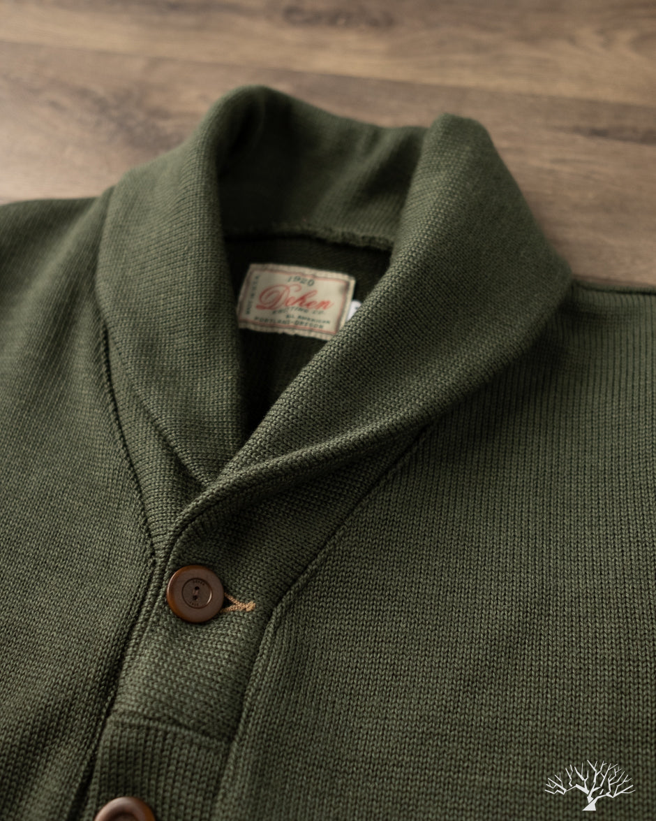 Dehen 1920 - Shawl Sweater Coat 2.0 - Spruce (Modified) – Withered Fig