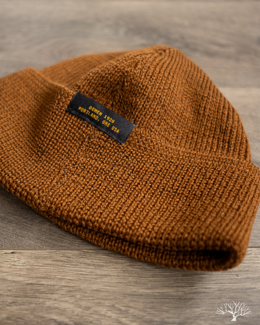 Dehen 1920 - Wool Knit Watch Cap - Whiskey – Withered Fig