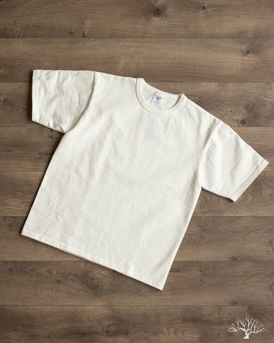 The Flat Head - FN-HTK-001 - 20oz Heavy Loopwheel Tee - White ...