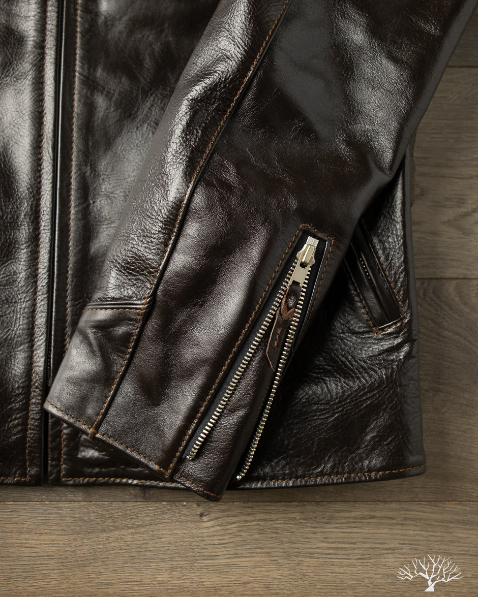 The Flat Head - FN-LJ-HS004 - Horsehide Quilted Single Riders Leather ...