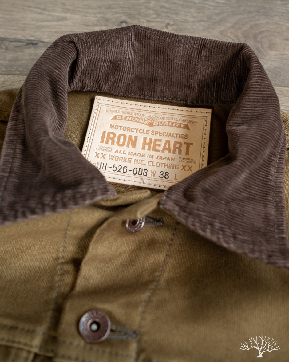 Iron Heart - IH-526-ODG - Whipcord Modified Type III Jacket - Olive ...