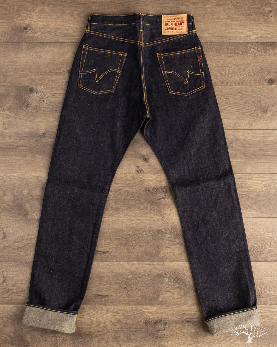 Iron Heart - IH-888N - 17oz Natural Indigo Selvedge High Rise Tapered ...