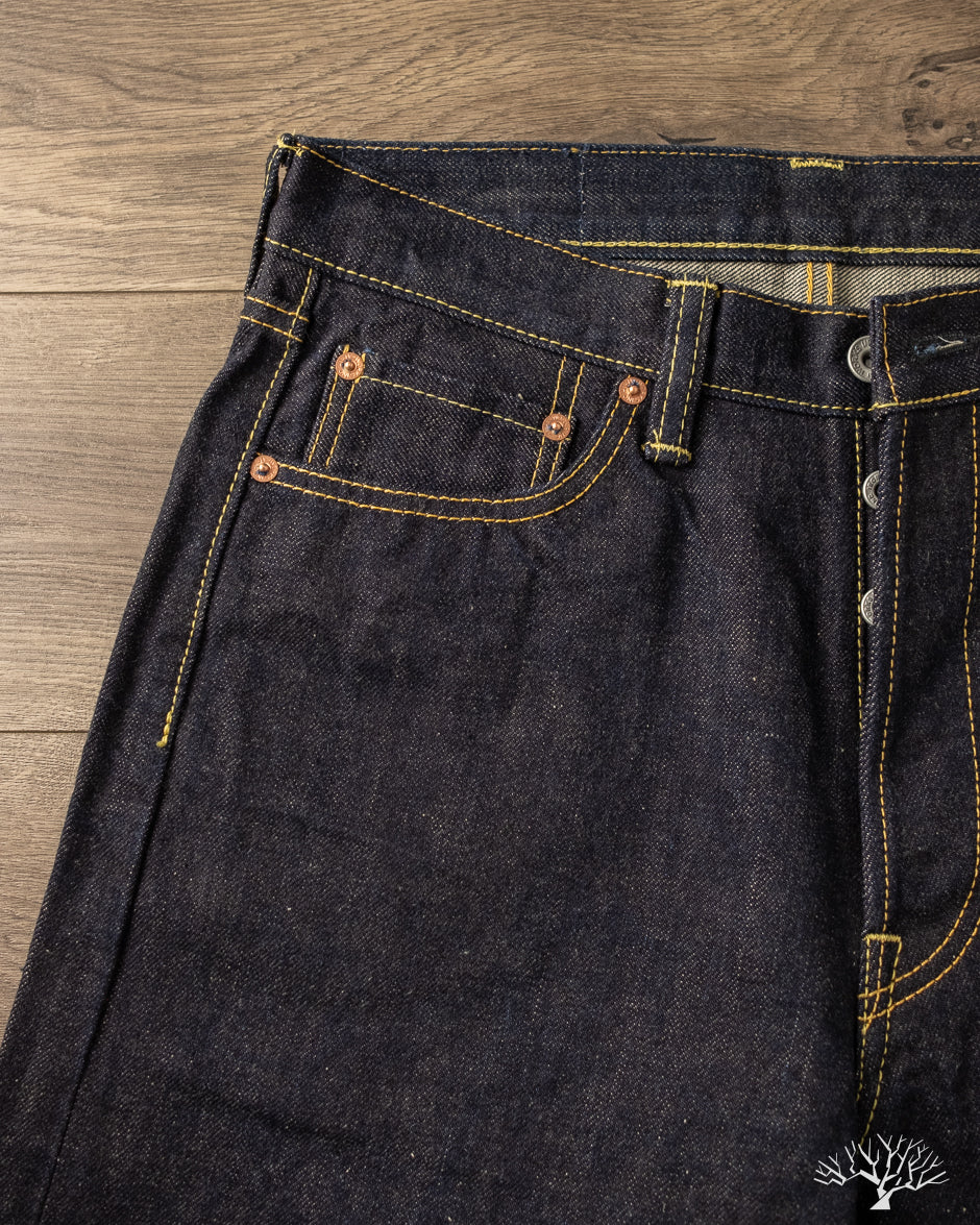 Iron Heart - IH-888N - 17oz Natural Indigo Selvedge High Rise Tapered ...