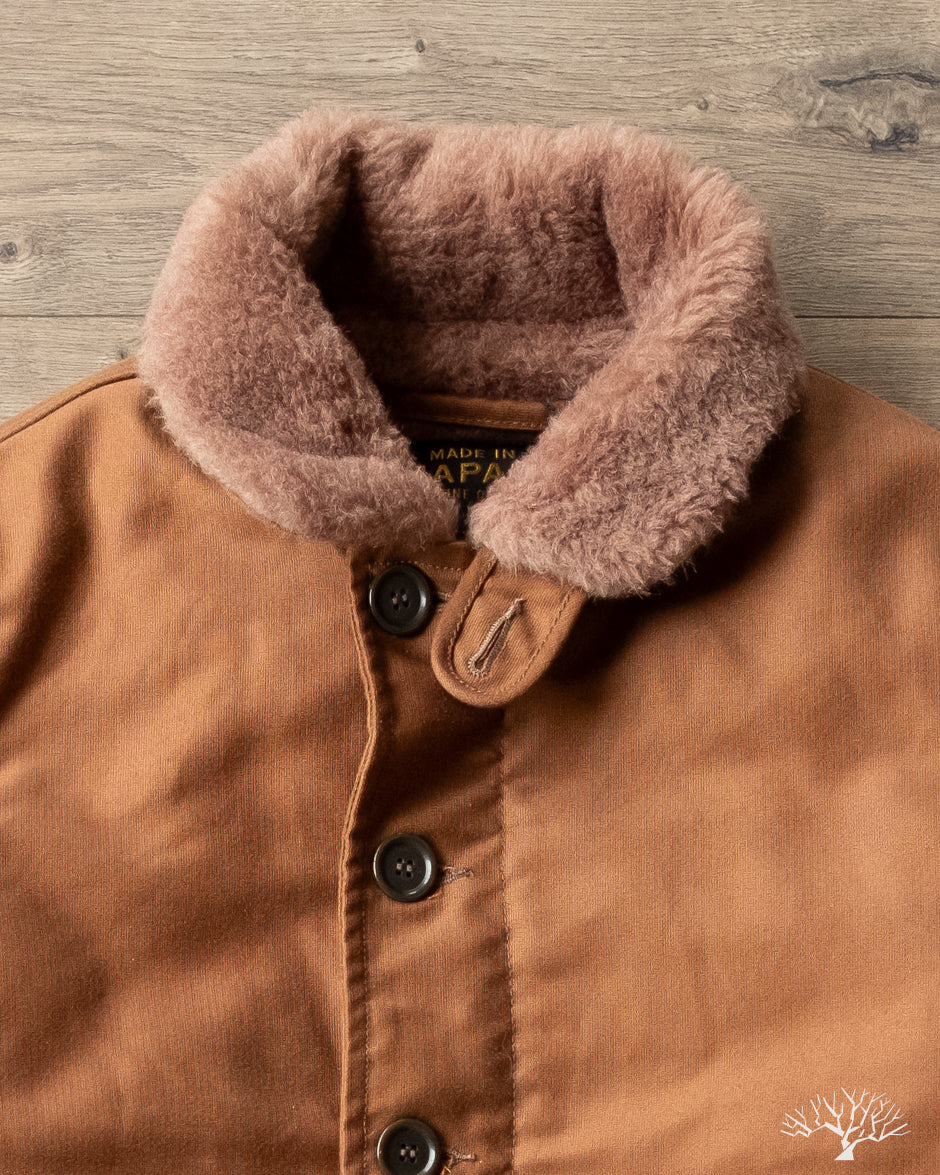 Iron Heart - IHM-35-BRN - Whipcord N1 Deck Jacket - Brown – Withered Fig