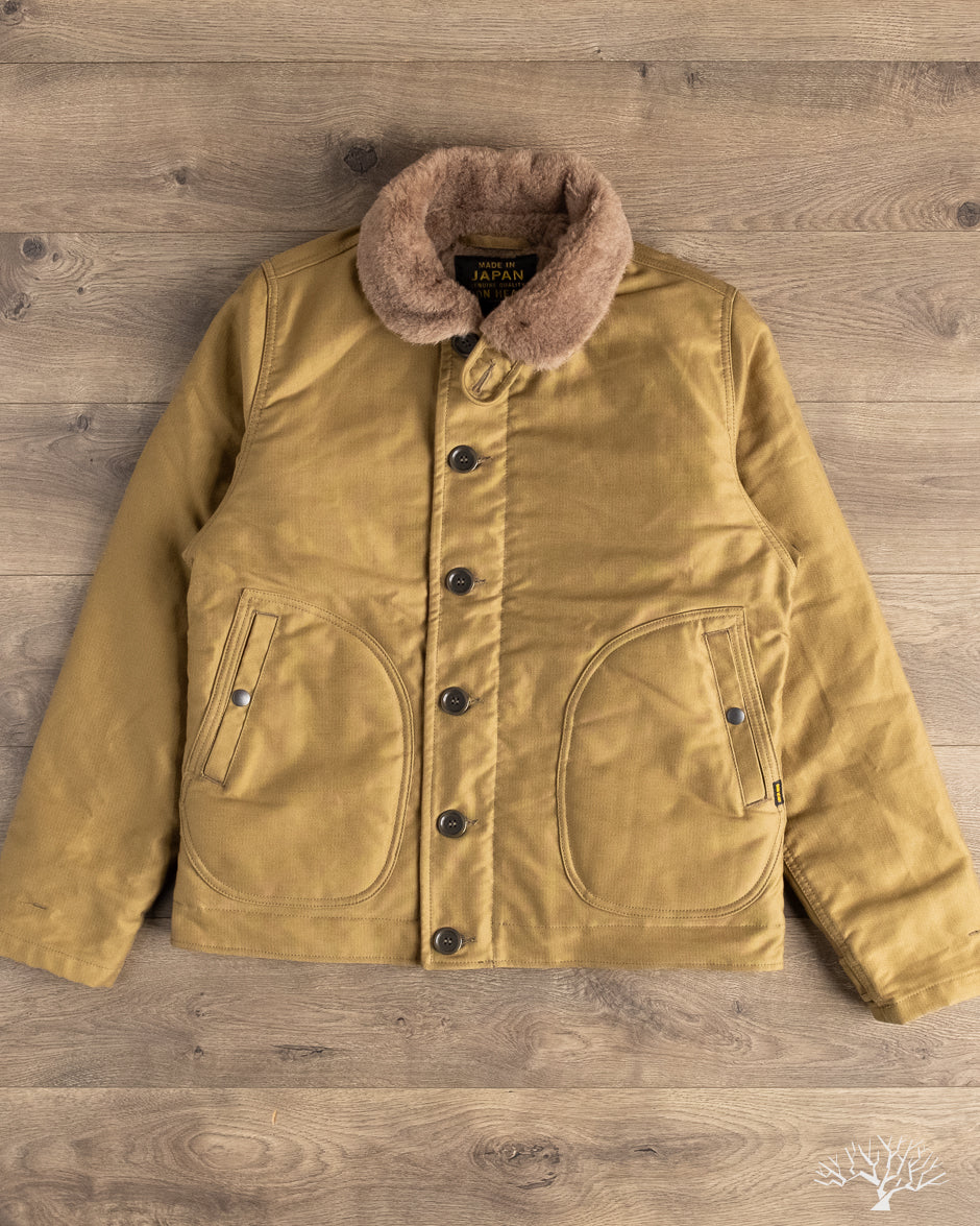 Iron Heart - IHM-35-KHA - Whipcord N1 Deck Jacket - Khaki – Withered Fig