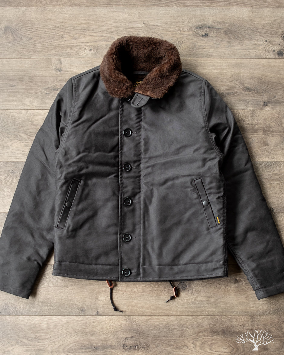 Iron Heart - IHM-37-BLK - Oiled Whipcord N1 Deck Jacket - Black ...