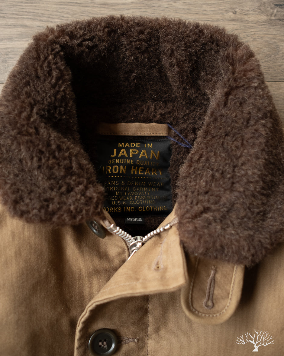 Iron Heart - IHM-37-KHA - Oiled Whipcord N1 Deck Jacket - Khaki ...