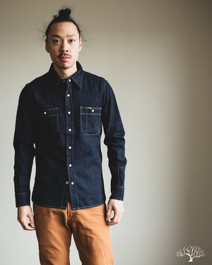 Iron Heart - IHSH-326-IND - 12oz Selvedge Denim Snap Work Shirt ...