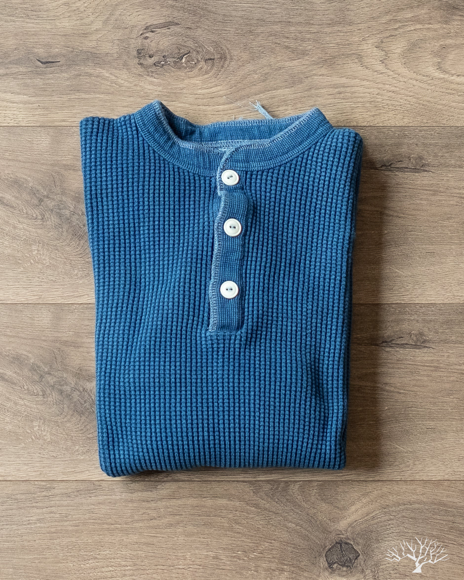 Iron Heart - IHTL-1213-IND - Waffle Knit Long Sleeve Thermal Henley ...