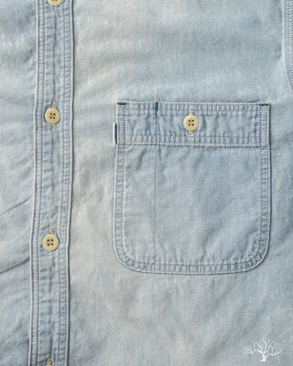 Omoto Denim - 5017 - 5.5oz High Density Chambray Work Shirt - 4 Year ...
