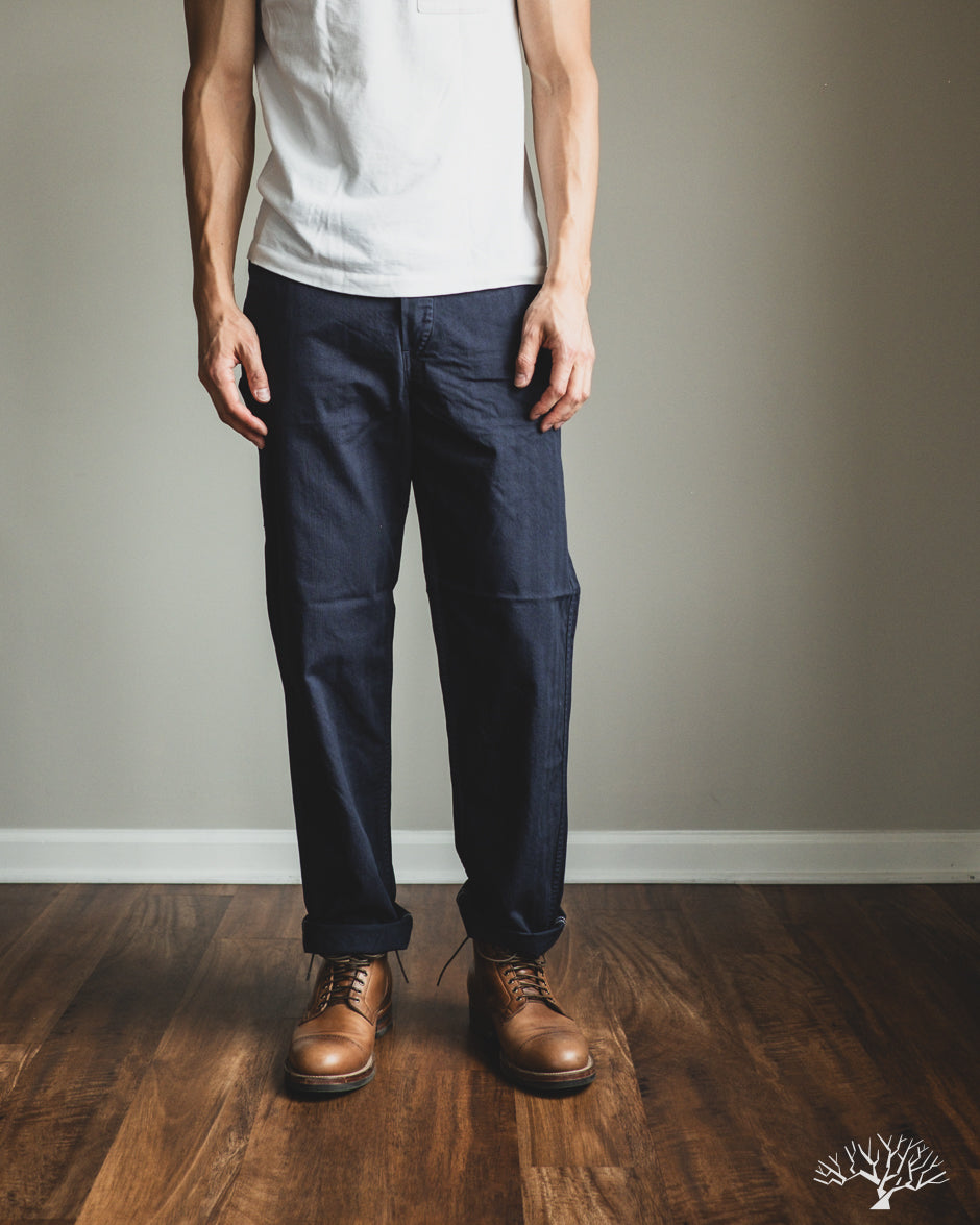 OrSlow French Work Pants Navy Withered Fig orslow-french-work-pants-navy-withered-fig