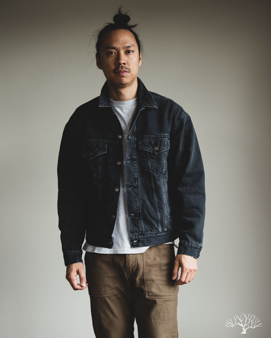 orSlow - Organic Cotton Flannel Check Lining Type 3 Denim Jacket ...