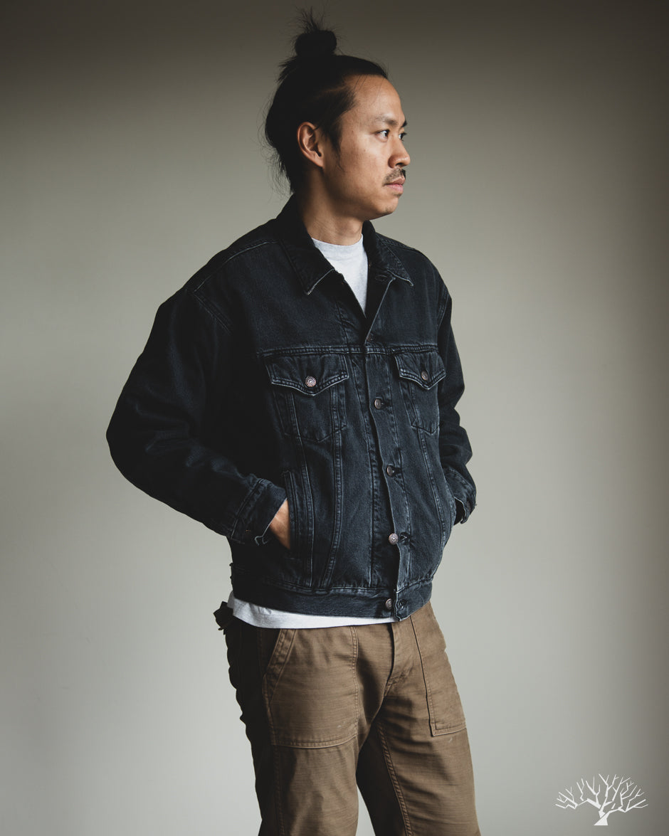 orSlow - Organic Cotton Flannel Check Lining Type 3 Denim Jacket ...