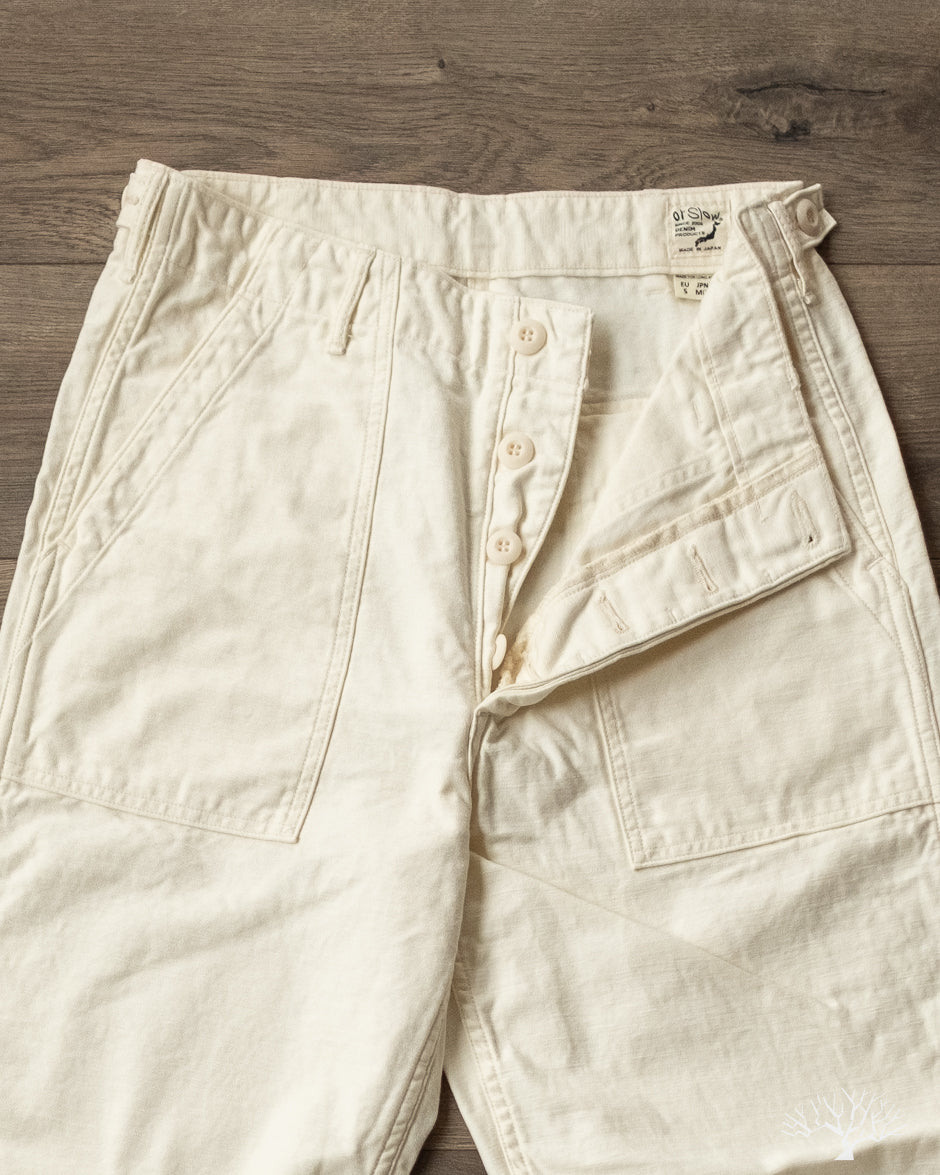 orSlow - Regular Fit Fatigue Pants - Ecru – Withered Fig