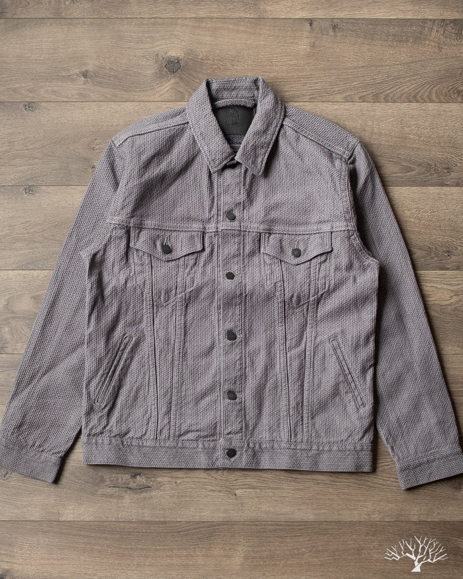 Pure Blue Japan - 6221 Sashiko Type 3 Jacket - Grey x Black – Withered Fig