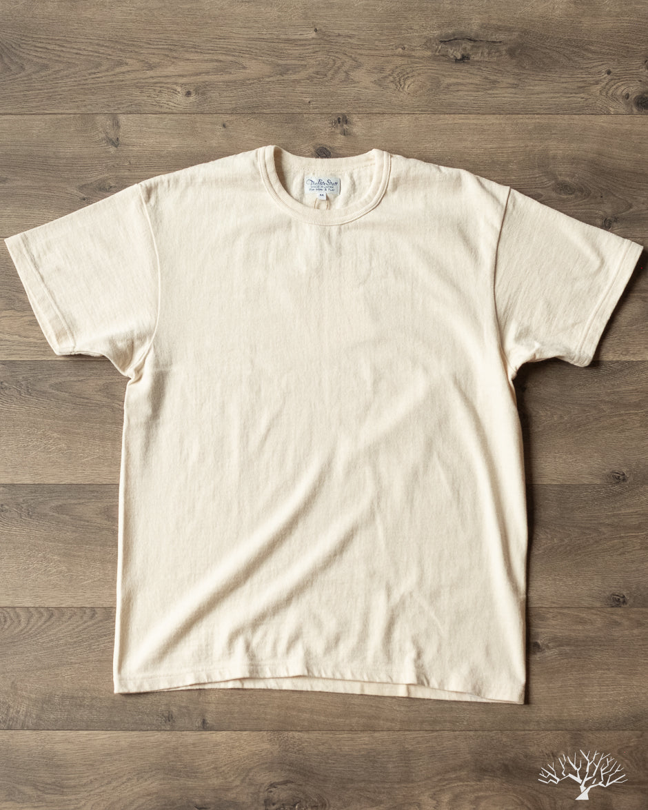 The Rite Stuff - Heavyweight 9oz Loopwheel Tee - Ecru – Withered Fig