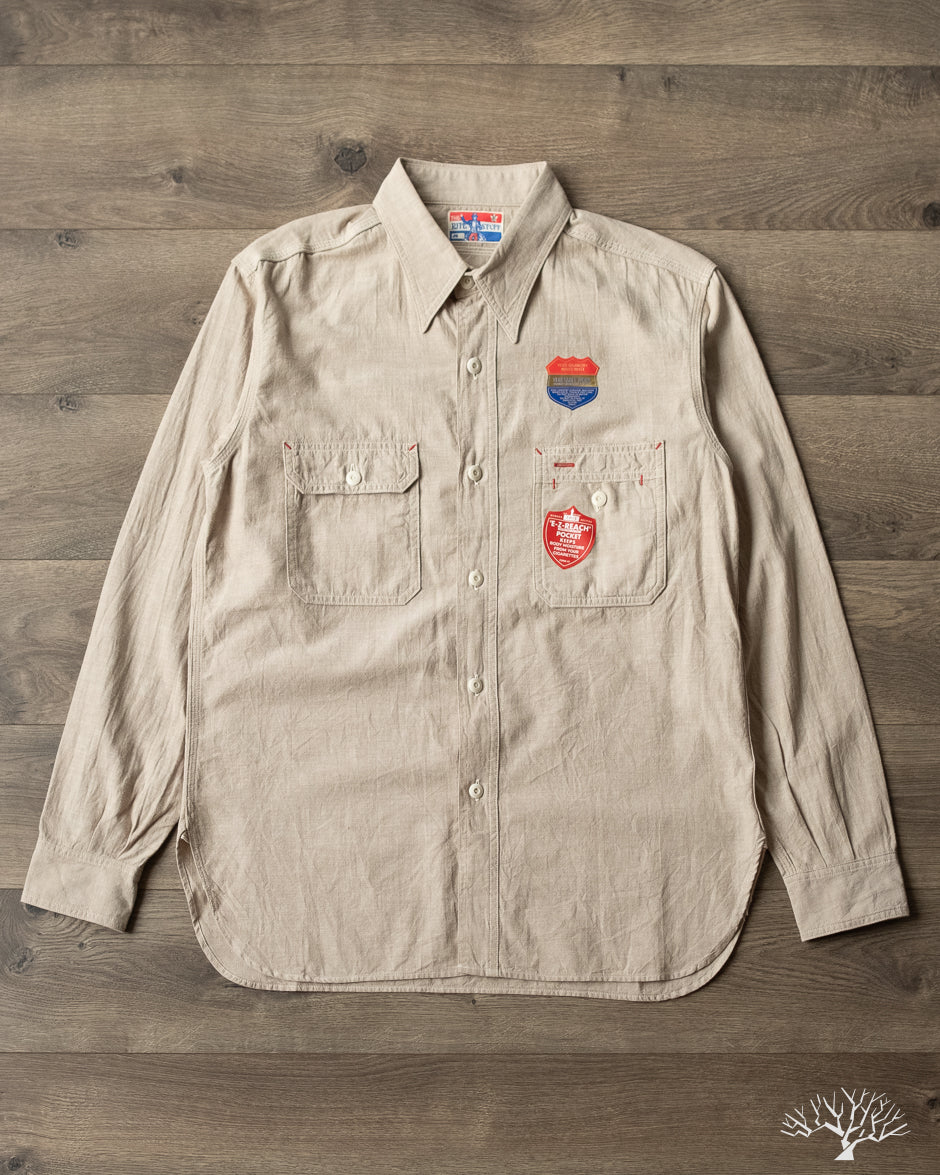 The Rite Stuff - Uncle Sam Selvedge Chambray Work Shirt - Tan ...