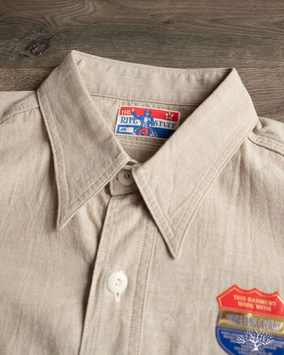 The Rite Stuff - Uncle Sam Selvedge Chambray Work Shirt - Tan ...
