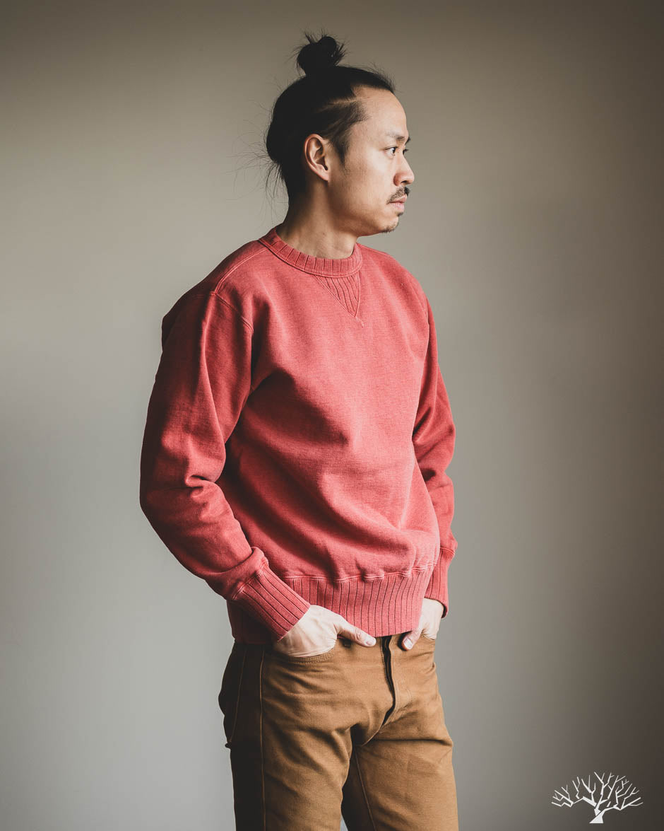 Studio d'Artisan - Bengara-Dyed Loopwheel Crewneck Sweatshirt ...
