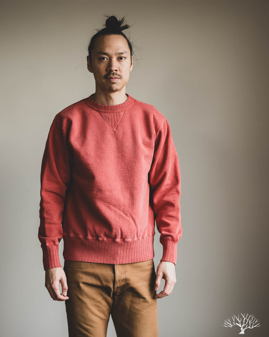 Studio d'Artisan - Bengara-Dyed Loopwheel Crewneck Sweatshirt ...