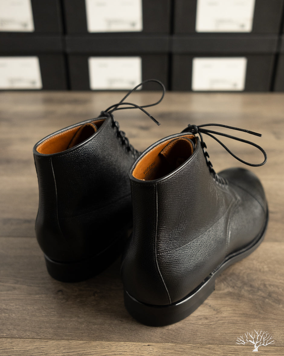 Viberg - Navvy Boot - BCT Black Alpine Calf - Cantilever – Withered Fig
