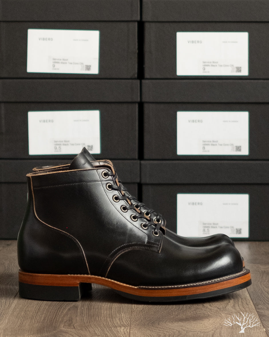 Viberg - Service Boot - Black Teacore Chromexcel - 2045 – Withered Fig