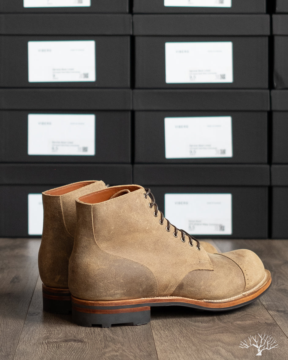Viberg - Service Boot - Desert Sand Waxy Commander - 2040 – Withered Fig