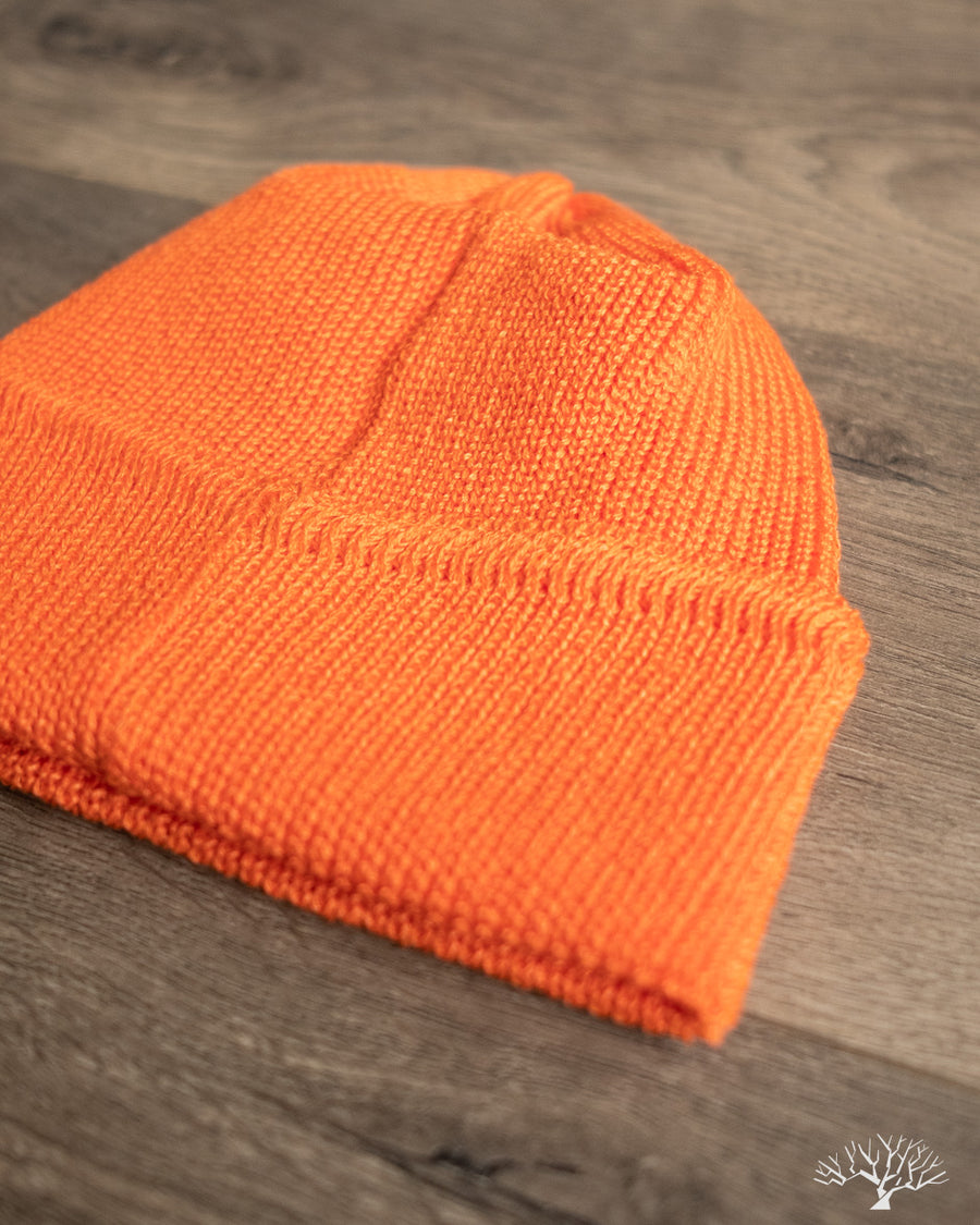 Câbleami - Linen Waffle Watch Cap - Neon Orange – Withered Fig