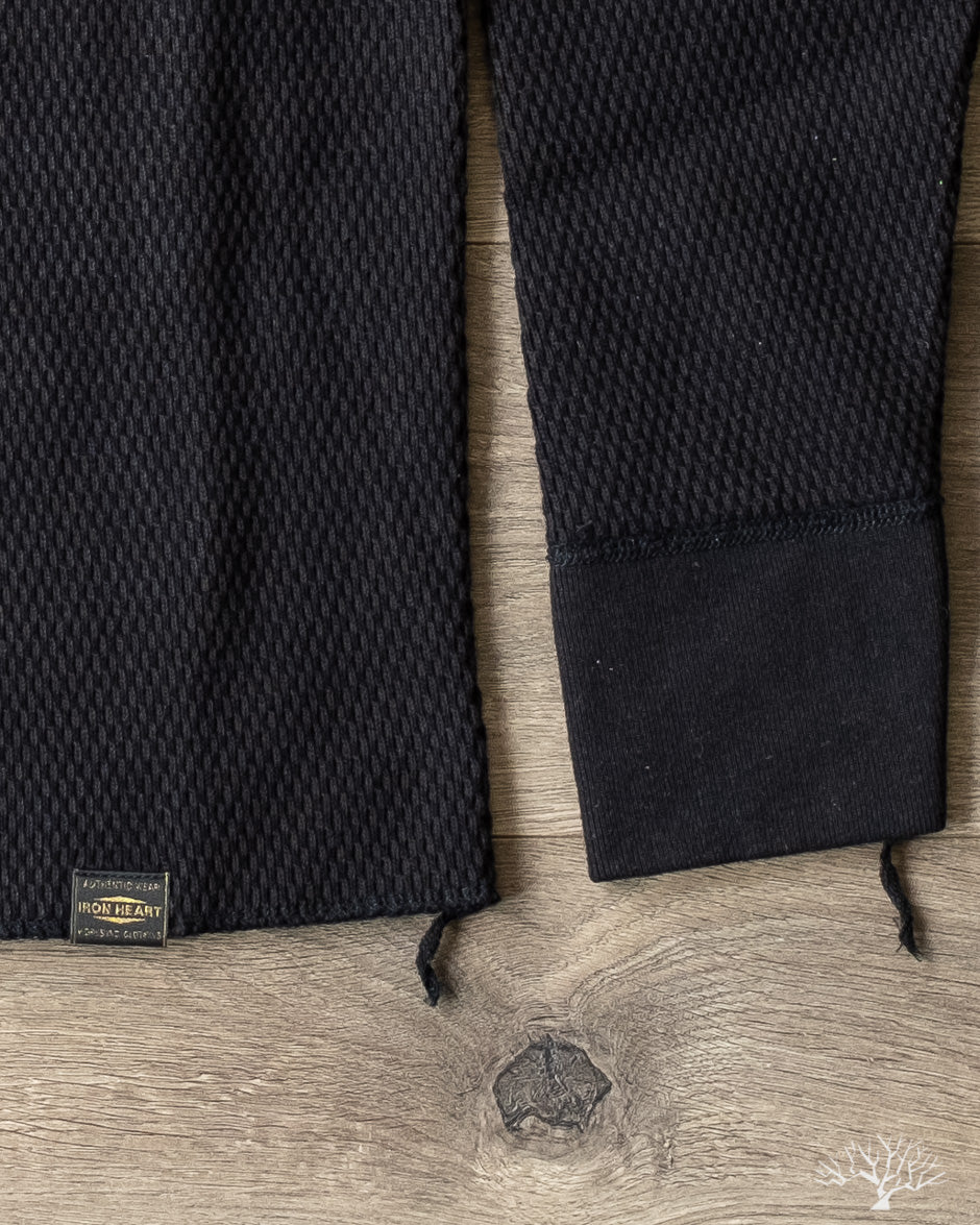 Iron Heart - IHTL-1700-BLK - Extra Heavy Cotton Knit Thermal - Black ...