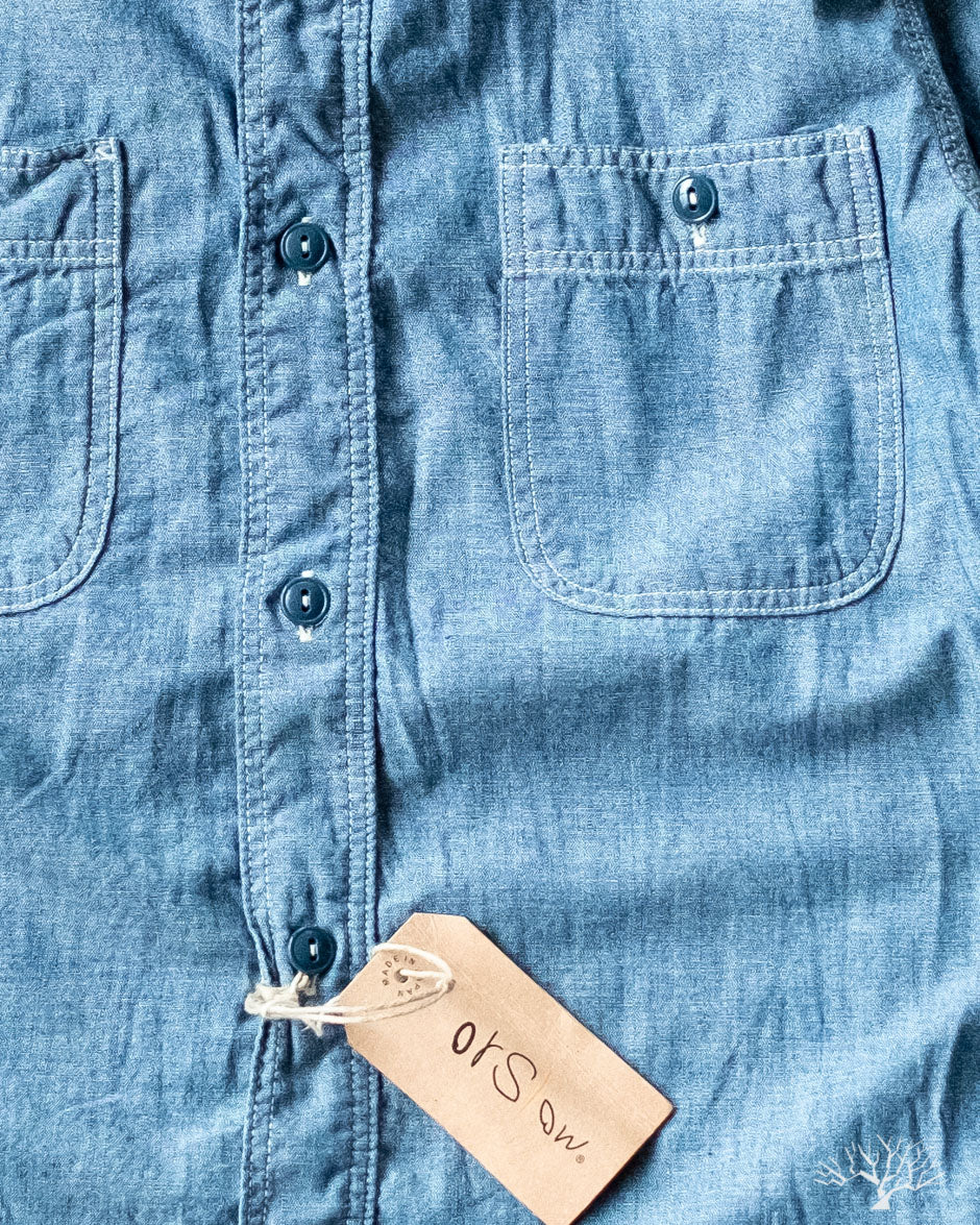 orSlow - Blue Chambray Work Shirt – Withered Fig