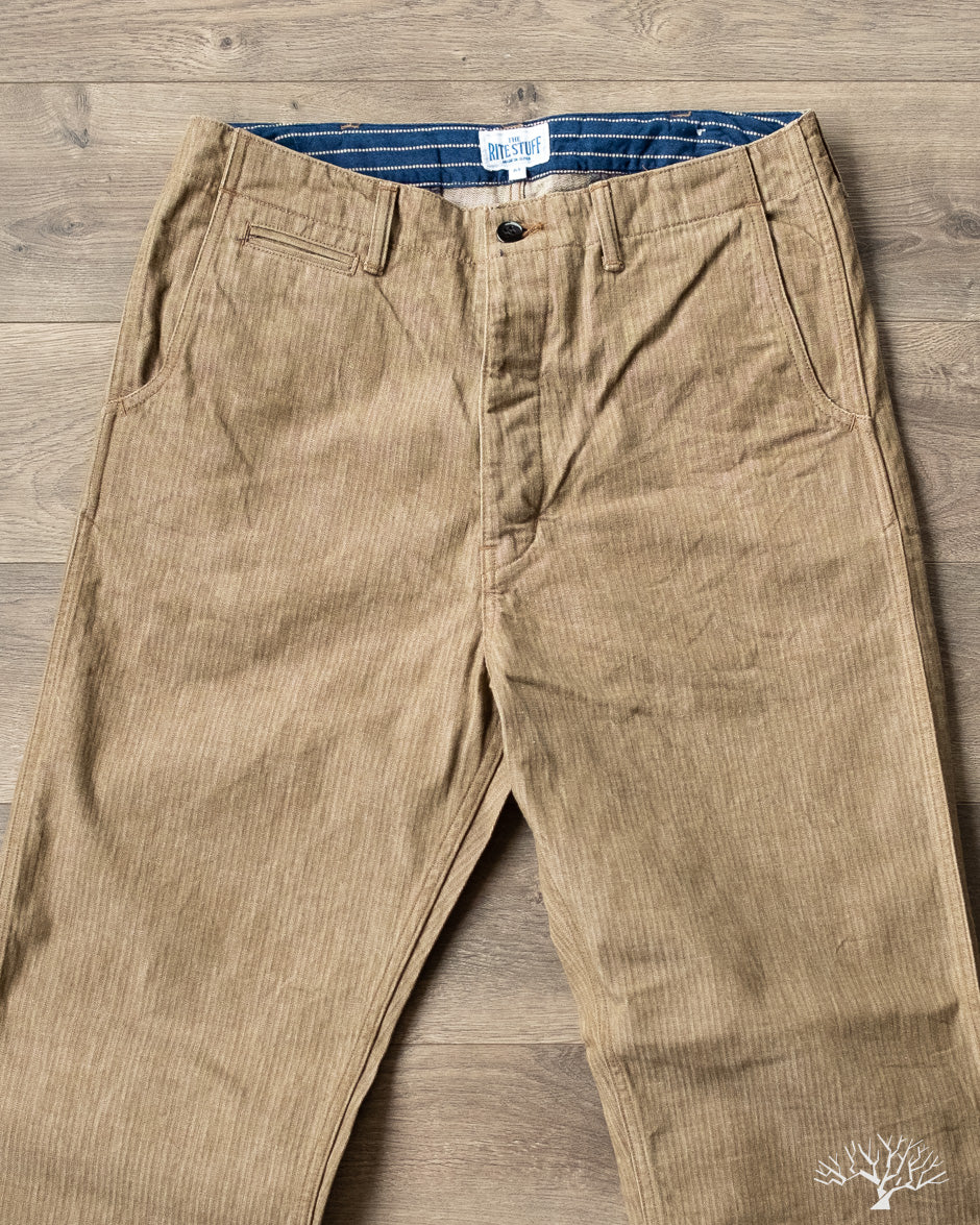 Pacemaker Work Pants - 10oz Denim Herringbone Twill - Sun Tan Khaki ...